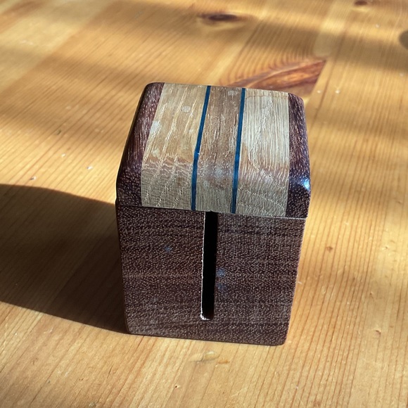Vintage | Office | Vintage Wood Stamp Box Holder Dispenser Inlay | Poshmark